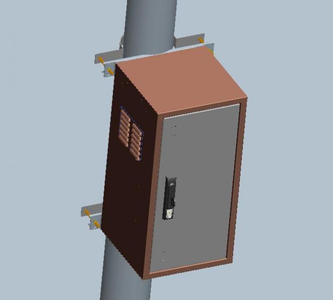 Pole Mounted Outdoor Cabinet for Power System, IP55, Water Proof, Anti ...