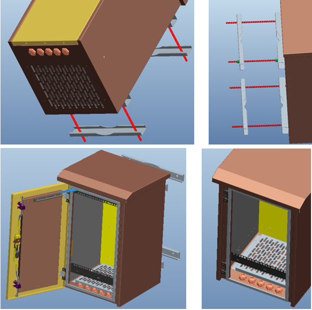 DDTE002B: Double Wall Galvanized steel Pole Mounted Outdoor Telecom ...