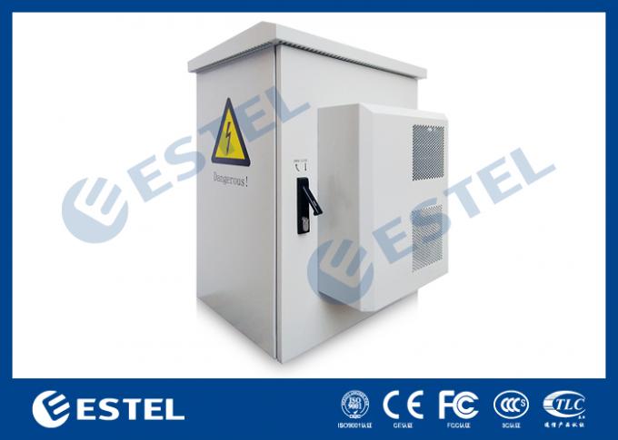 Custom Pole Mount Metal Enclosure Galvanized Steel BTS Outdoor Cabinet