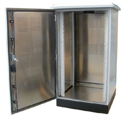 IP65 Self-Cooling Thermo-Insulated Double Wall 19"Rack Outdoor Cabinet ...