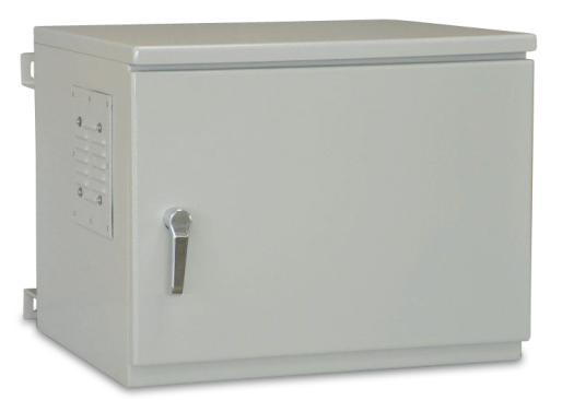 9U Waterproof Dustproof Pole Mounted Outdoor Telecom Cabinet / Custom ...