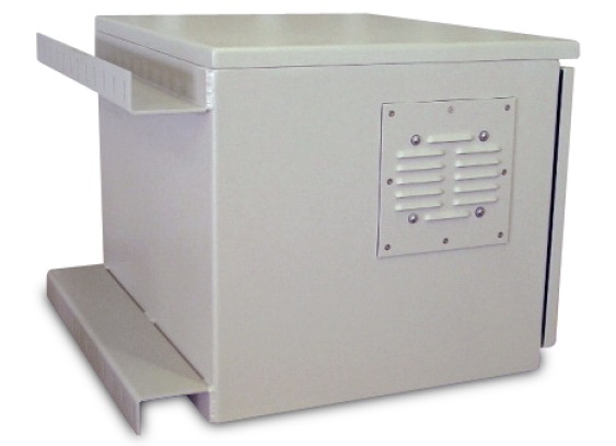 9U Waterproof Dustproof Pole Mounted Outdoor Telecom Cabinet / Custom ...