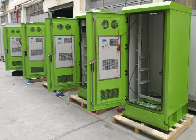 Green Color Outdoor Electrical Cabinets And Enclosures 42U Sunproof ...
