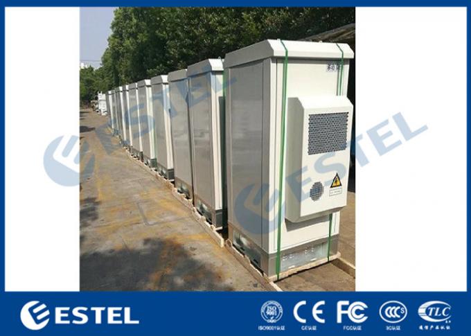 30U Outdoor Electrical Cabinets Galvanized Steel Single Wall With Heat ...