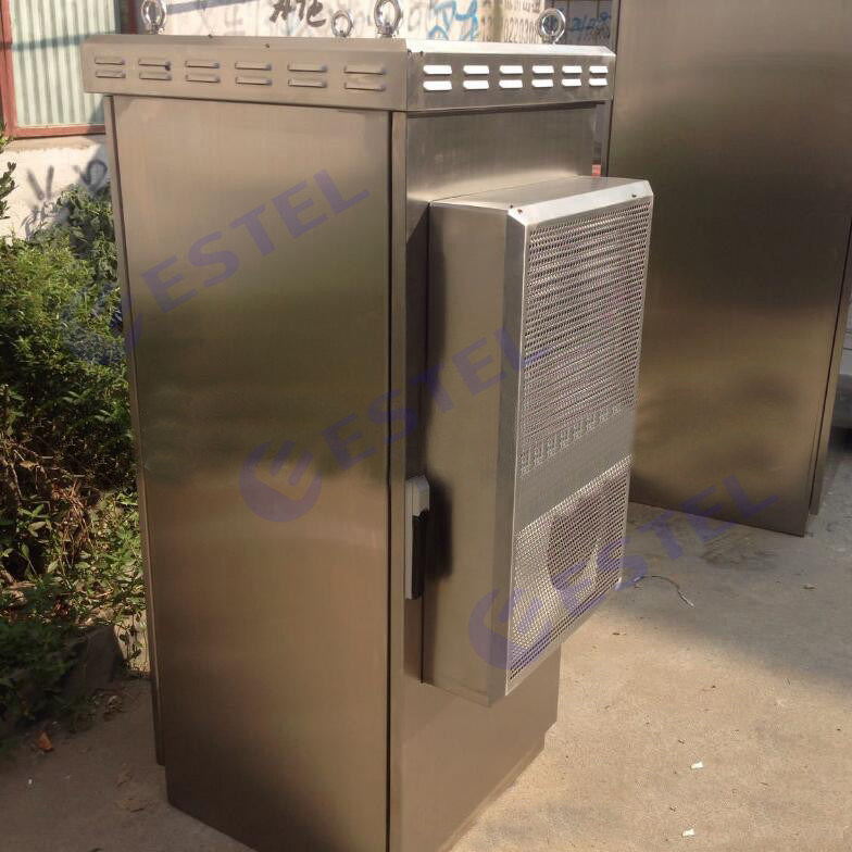 28U High Anti-corrosive Stainless Steel IP65 Outdoor Telecom Cabinet ...
