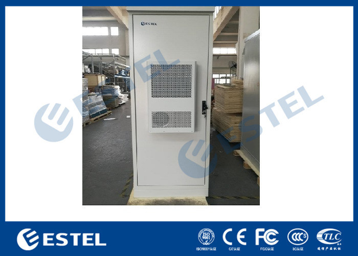 Front and Rear Access One Bay Outdoor Telecom Cabinet Single Wall With ...