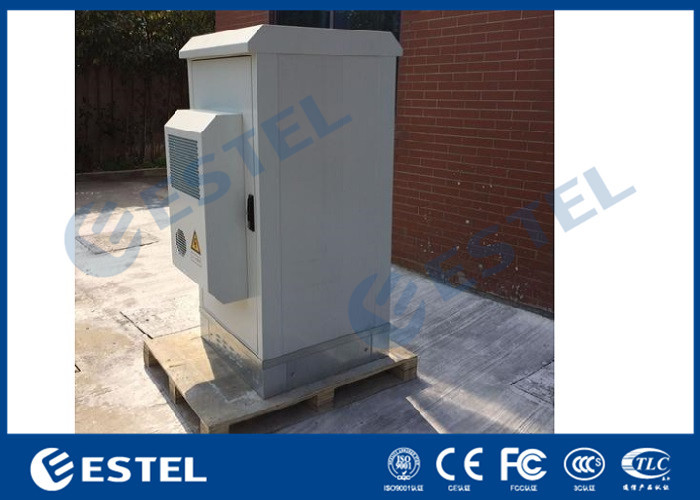 30U Outdoor Electrical Cabinets Galvanized Steel Single Wall With Heat ...