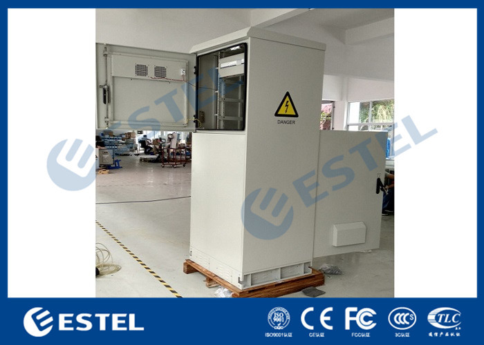 Galvanized Steel Floor Mounted Outdoor Telecom Cabinet For Electronic ...